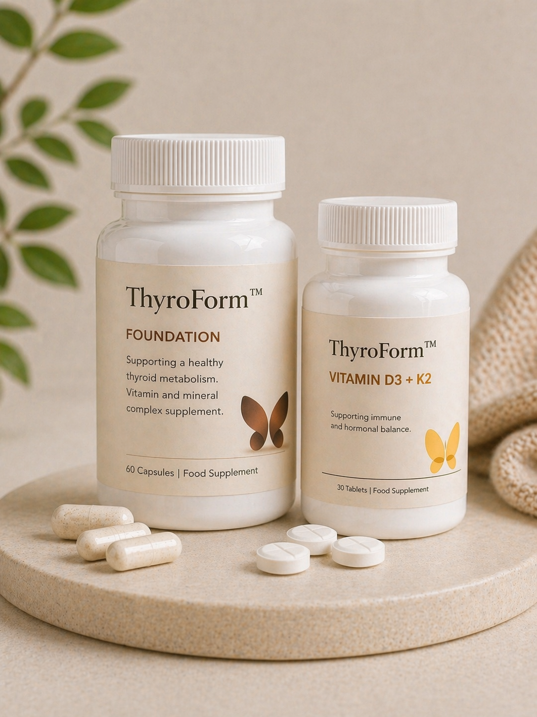Three month Foundation Formula + High Dose Vitamin D3+K2 Bundle – ThyroForm